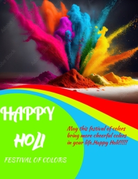 Holi flyers template | PosterMyWall