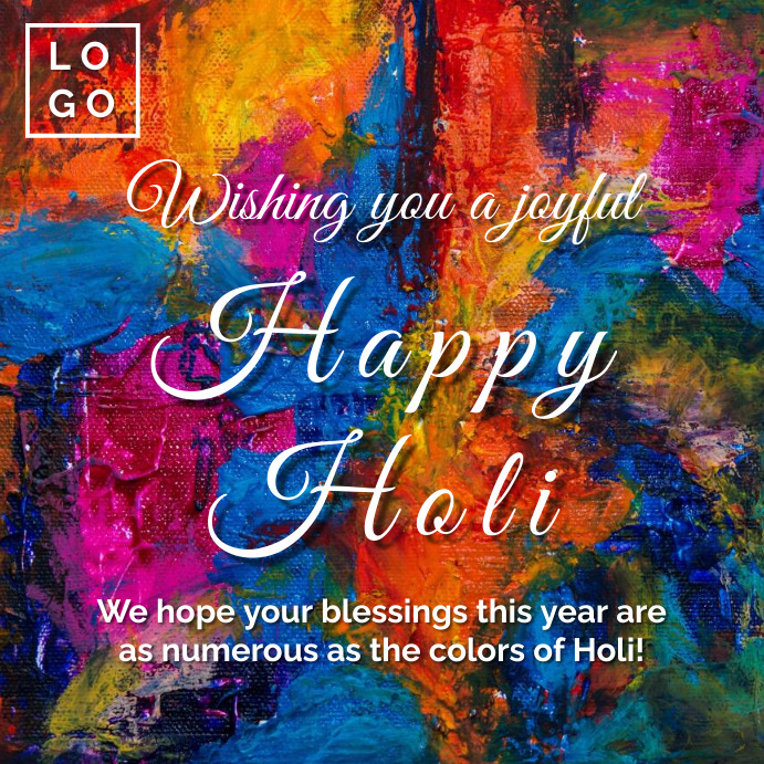 holi instagram post square Template | PosterMyWall