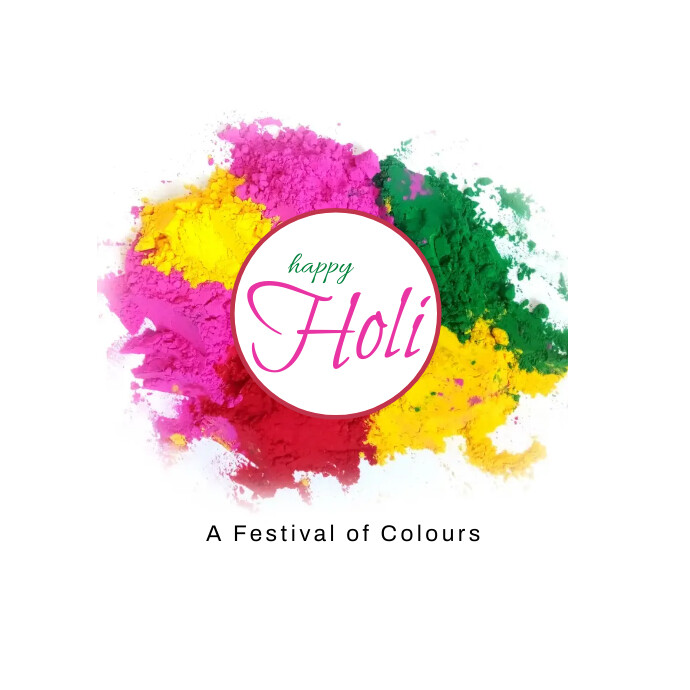 holi logo/festival logo/festival of colours/holika dahan Template ...