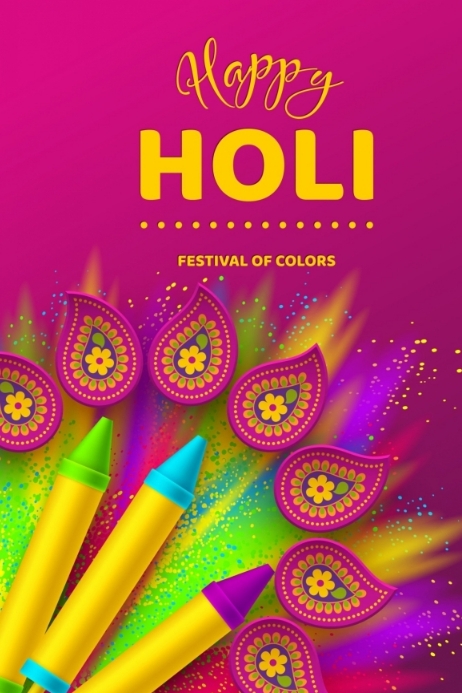 HOLI POSTER Template | PosterMyWall