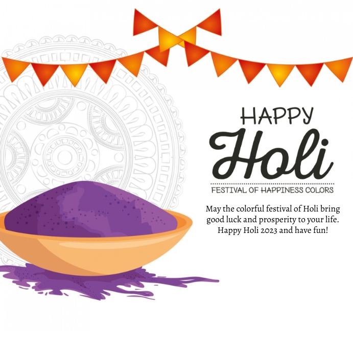 HOLI POSTER Template | PosterMyWall