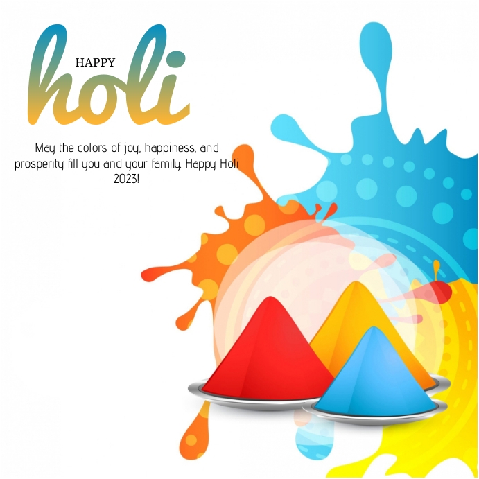 HOLI POSTER Template | PosterMyWall