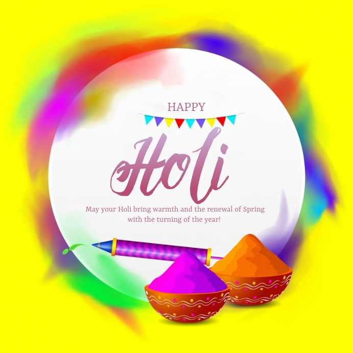 HOLI POSTER Template | PosterMyWall