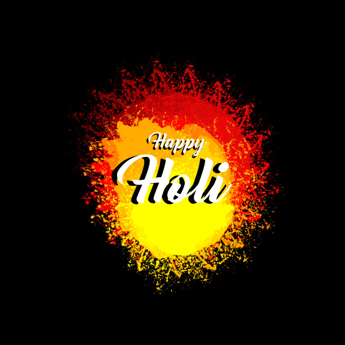 Copy of Holi poster template | PosterMyWall