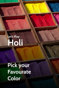 holi festival of colors template | PosterMyWall
