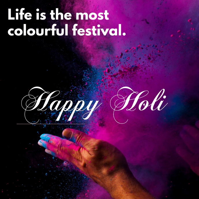 holi quote Template | PosterMyWall
