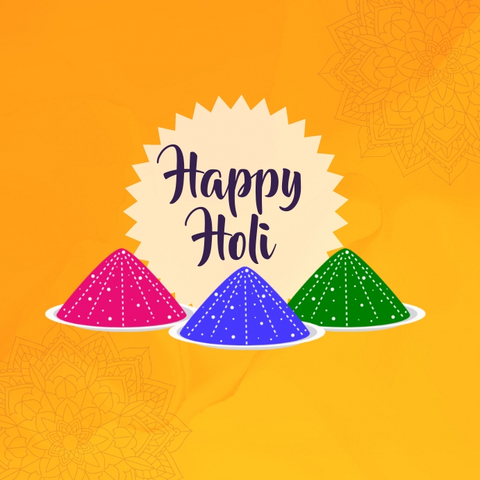 Holi social media post | PosterMyWall
