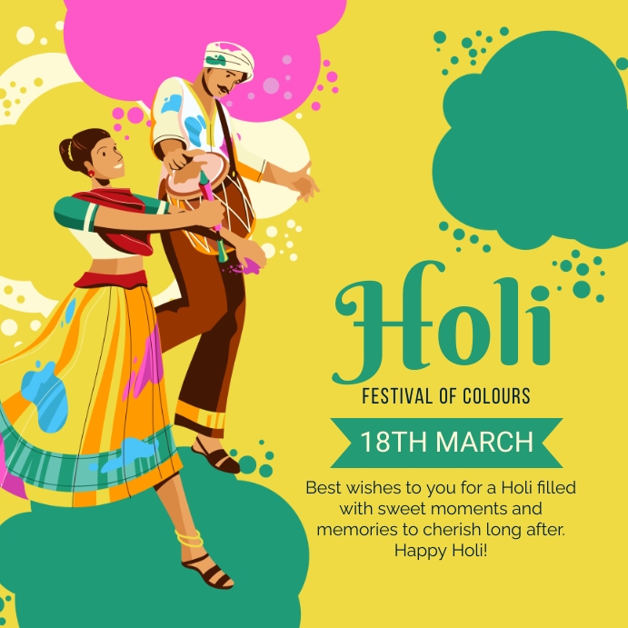 holi template | PosterMyWall