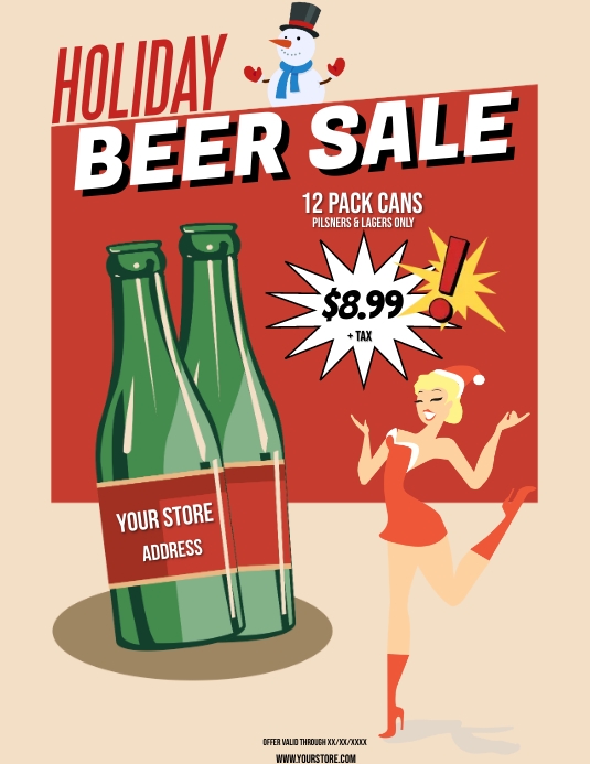Copy of HOLIDAY BEER SALE | PosterMyWall