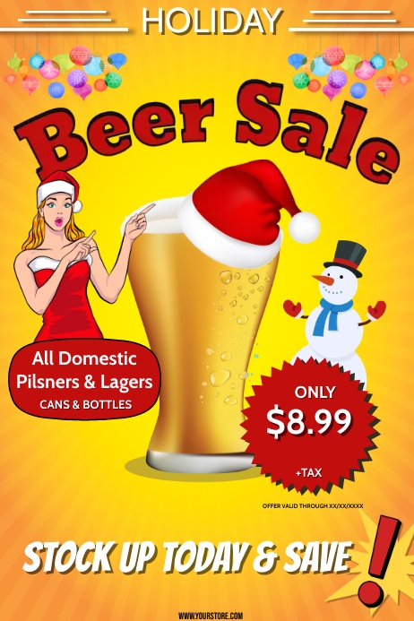 Copy of HOLIDAY BEER SALE POSTER | PosterMyWall