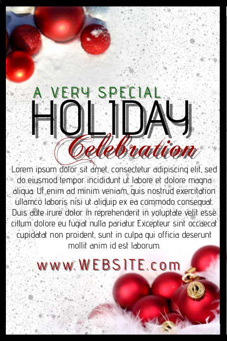 Holiday Celebration Template | PosterMyWall