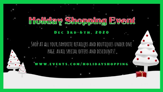 Copy of Holiday Christmas Shopping Event digital ad | PosterMyWall