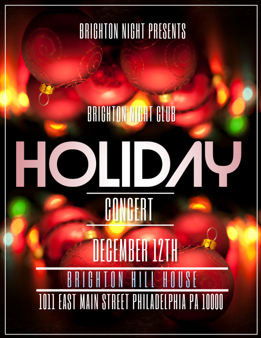 Holiday concert Template | PosterMyWall