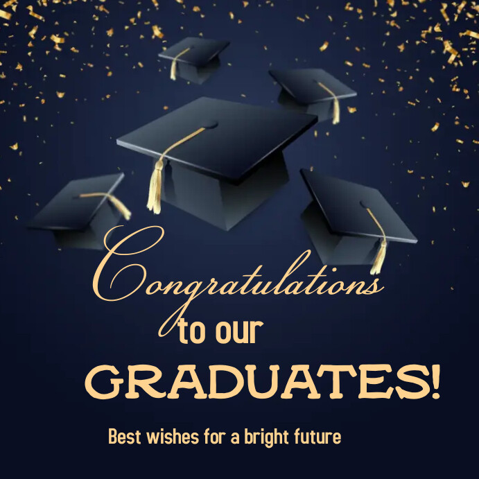 Holiday congratulations graduation poster Template | PosterMyWall