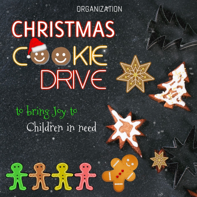 Holiday Cookie Drive Template | PosterMyWall