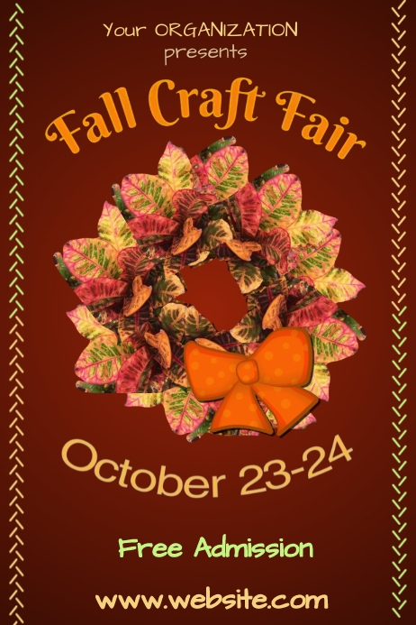 Holiday Craft Fair Poster Template | PosterMyWall