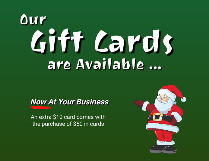 Holiday Gift Cards, Santa ( | PosterMyWall