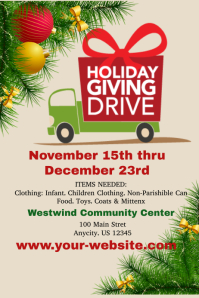 Food Drive Poster Template | PosterMyWall