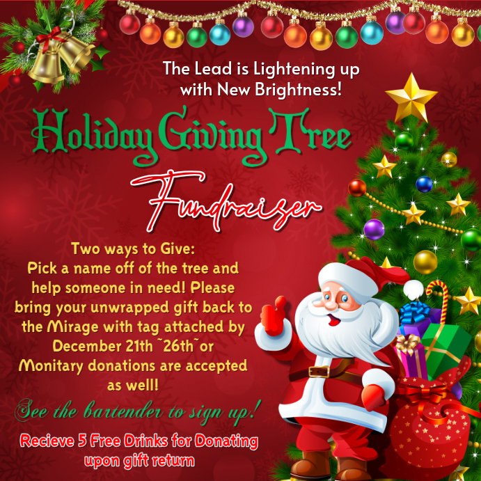 Holiday Giving Tree Fundraiser Flyer Template | PosterMyWall