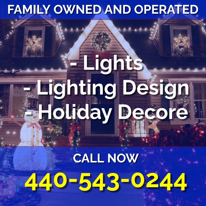 Holiday Lights Company Template | PosterMyWall
