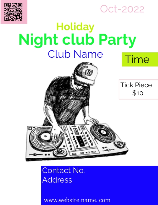 Copy of Holiday night club | PosterMyWall