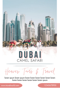 Dubai Tour package Template | PosterMyWall
