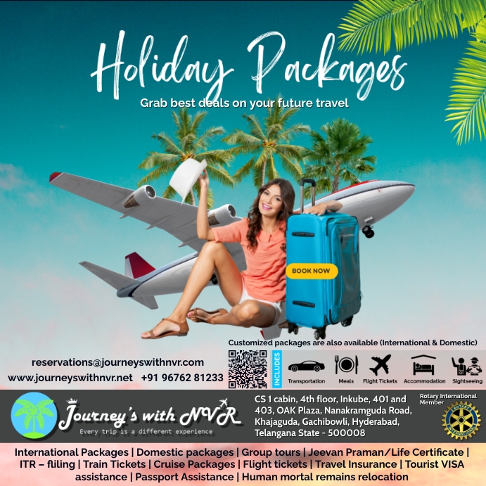 Holiday packages Template | PosterMyWall