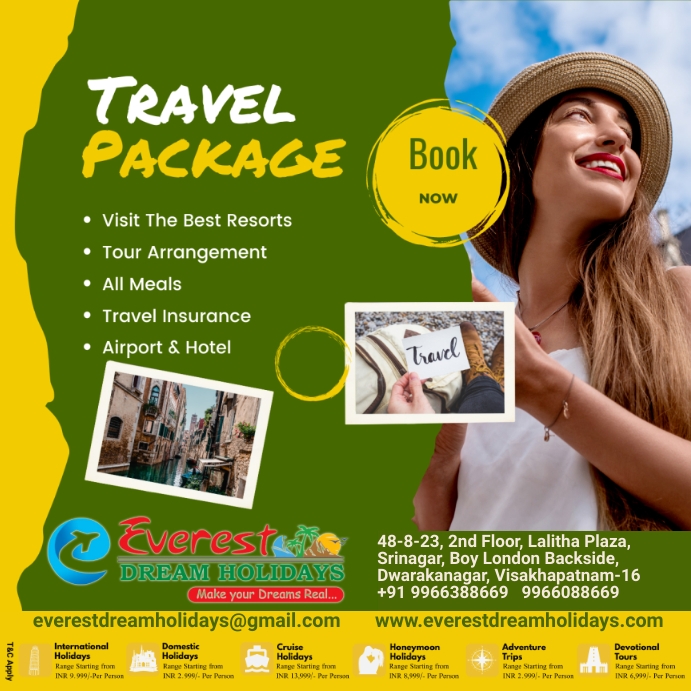 Holiday packages Template | PosterMyWall