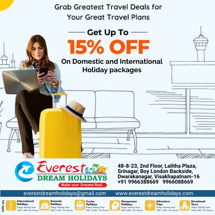 Plantilla de Holiday packages | PosterMyWall