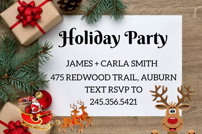 Holiday Party Template | PosterMyWall