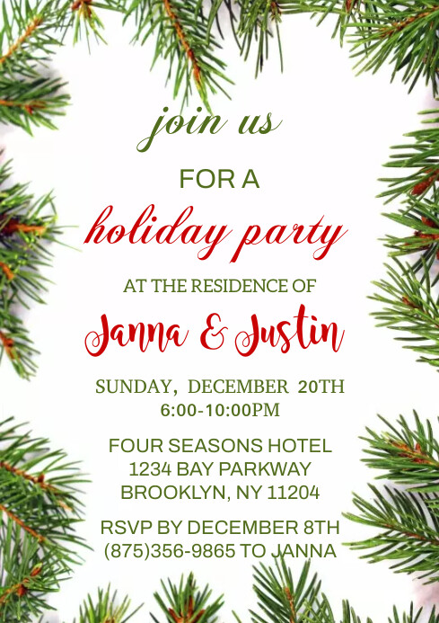 Holiday Party Template | PosterMyWall