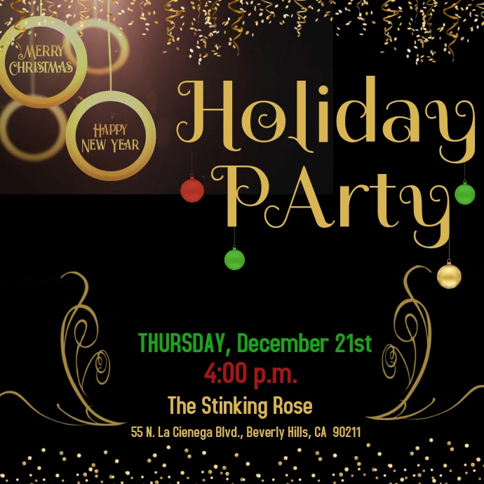 Holiday Party Template | PosterMyWall