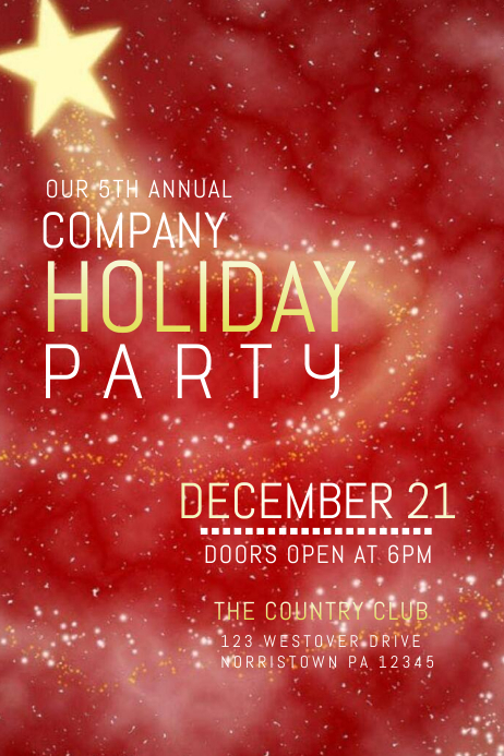 HOLIDAY PARTY Template | PosterMyWall