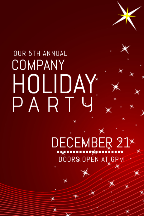 HOLIDAY PARTY Template | PosterMyWall