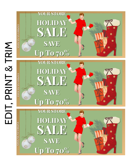HOLIDAY SALE Template | PosterMyWall