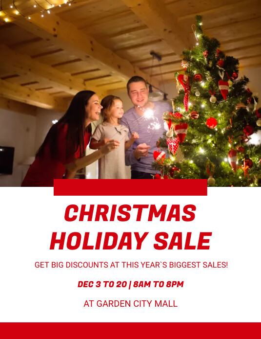 Plantilla de Holiday sale flyer | PosterMyWall