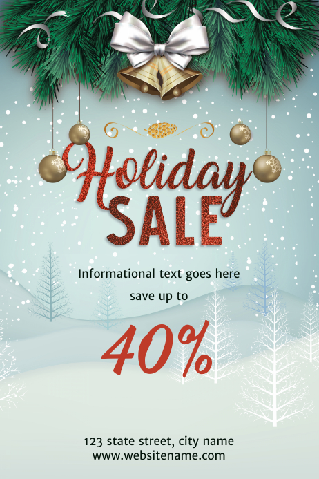 Holiday Sale Template | PosterMyWall