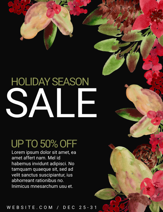 Holiday Sale Template | PosterMyWall