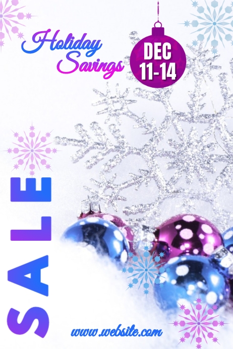 Holiday Savings Poster Template | PosterMyWall