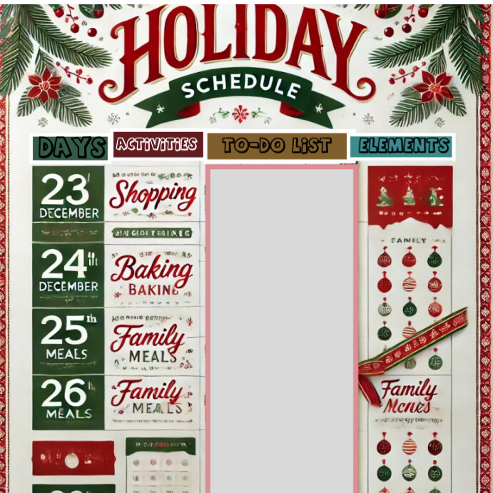 Holiday schedule Template | PosterMyWall
