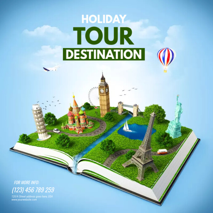 Holiday Tour Template | PosterMyWall