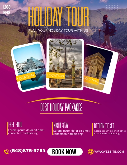 Holiday Tour Template | PosterMyWall