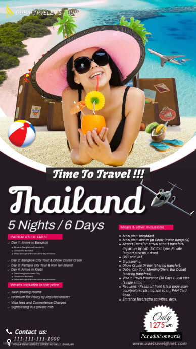 Plantilla de Holiday tour package templates | PosterMyWall