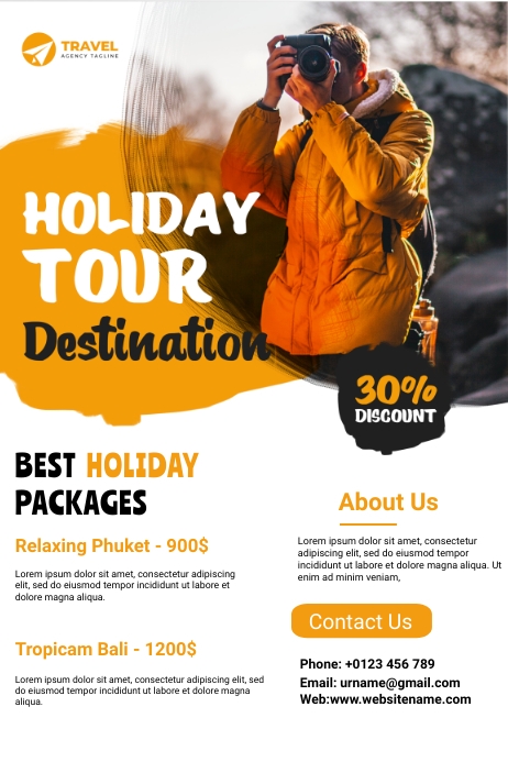 Copy of HOLIDAY TOUR POSTER TEMPLATE | PosterMyWall