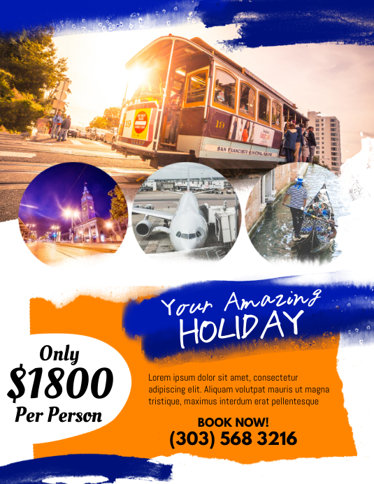 Holiday Travel Flyer Template | PosterMyWall