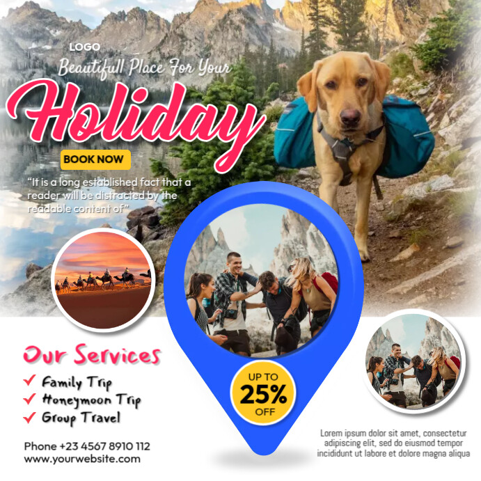 Holiday Travel Template | PosterMyWall