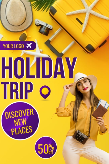 Holiday Trip Poster Template | PosterMyWall