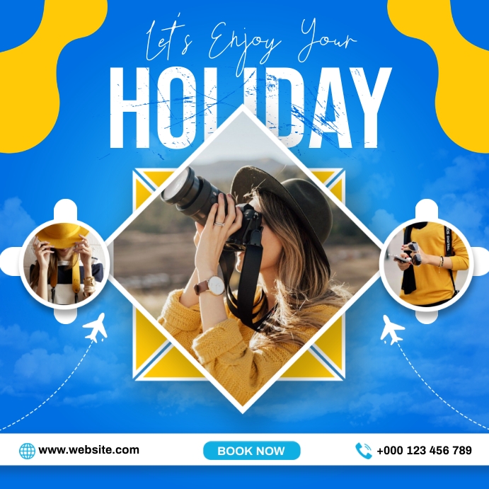 Holiday Vacation Ads Template | PosterMyWall
