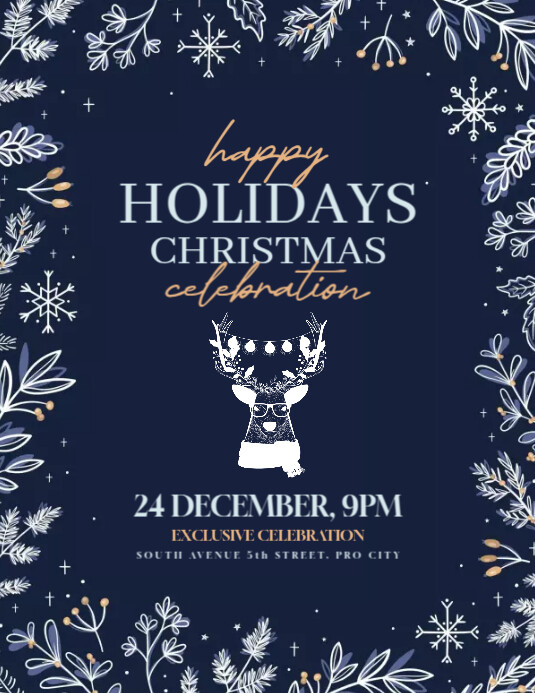 Holidays Celebration Template | PosterMyWall
