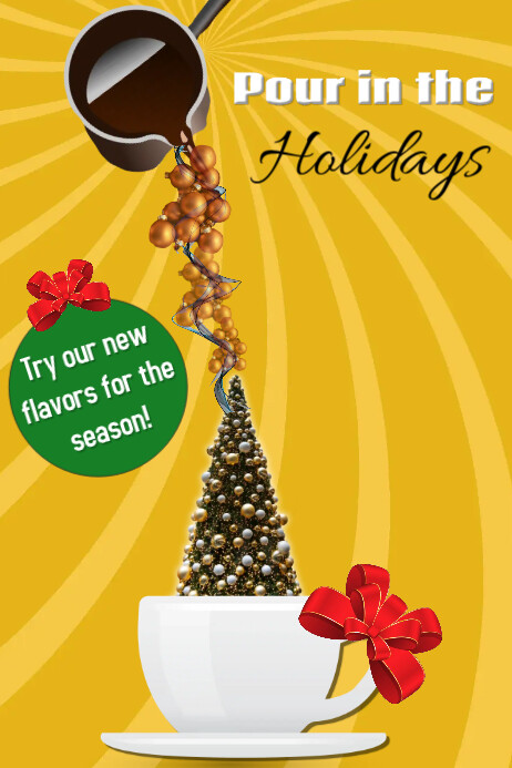 Holidays/coffee/christmas/navidad/restaurant Template | PosterMyWall